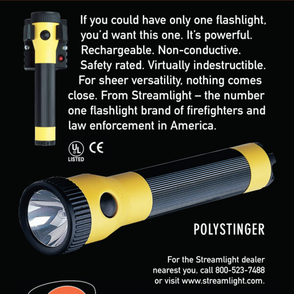 Streamlight 76177 PolyStinger C4 LED Rechargeable Yellow Flashlight ...