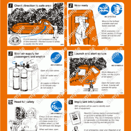 MARITIME PROGRESS - UK 1005WV Safety Poster for Lifeboat Launching in a ...