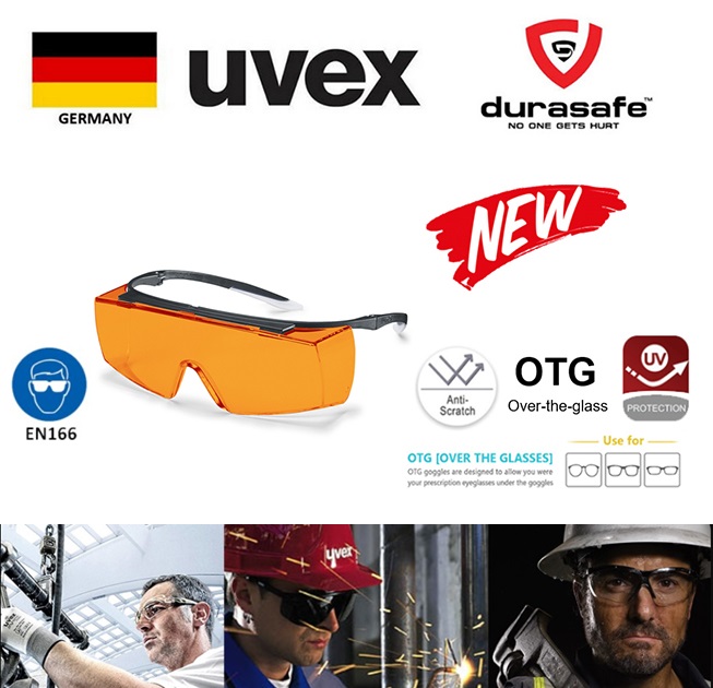 UVEX 9169615 Super F OTG Orange Supravision Sapphire - Durasafe Shop