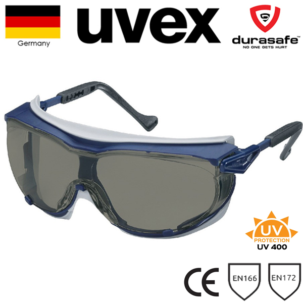 UVEX 9175261 Skyguard NT Safety Spectacle Blue/Grey Frame Grey ...