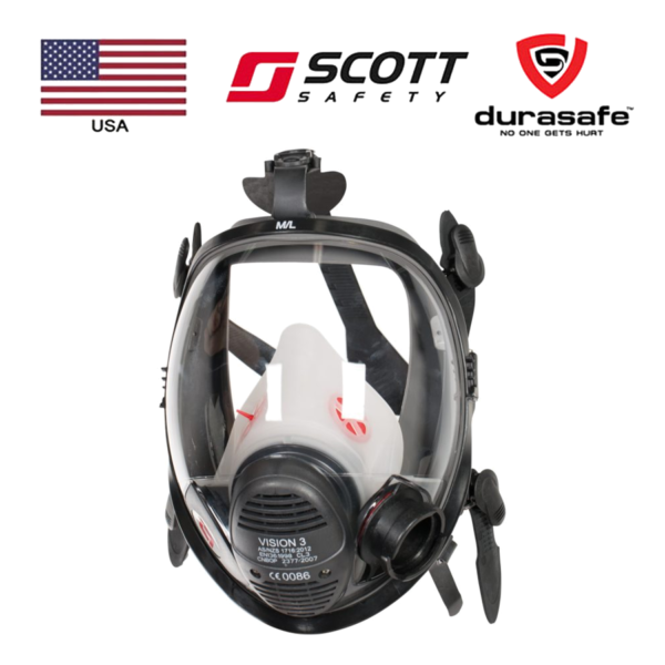 SCOTT (UK) Vision 3 Positive Pressure, Medium/Large Sizerubber head ...
