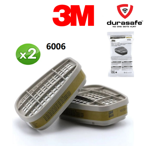 3M 6006 MULTI ACID GAS ORGANIC VAPOR CARTRIDGE 2-PACK - Durasafe Shop