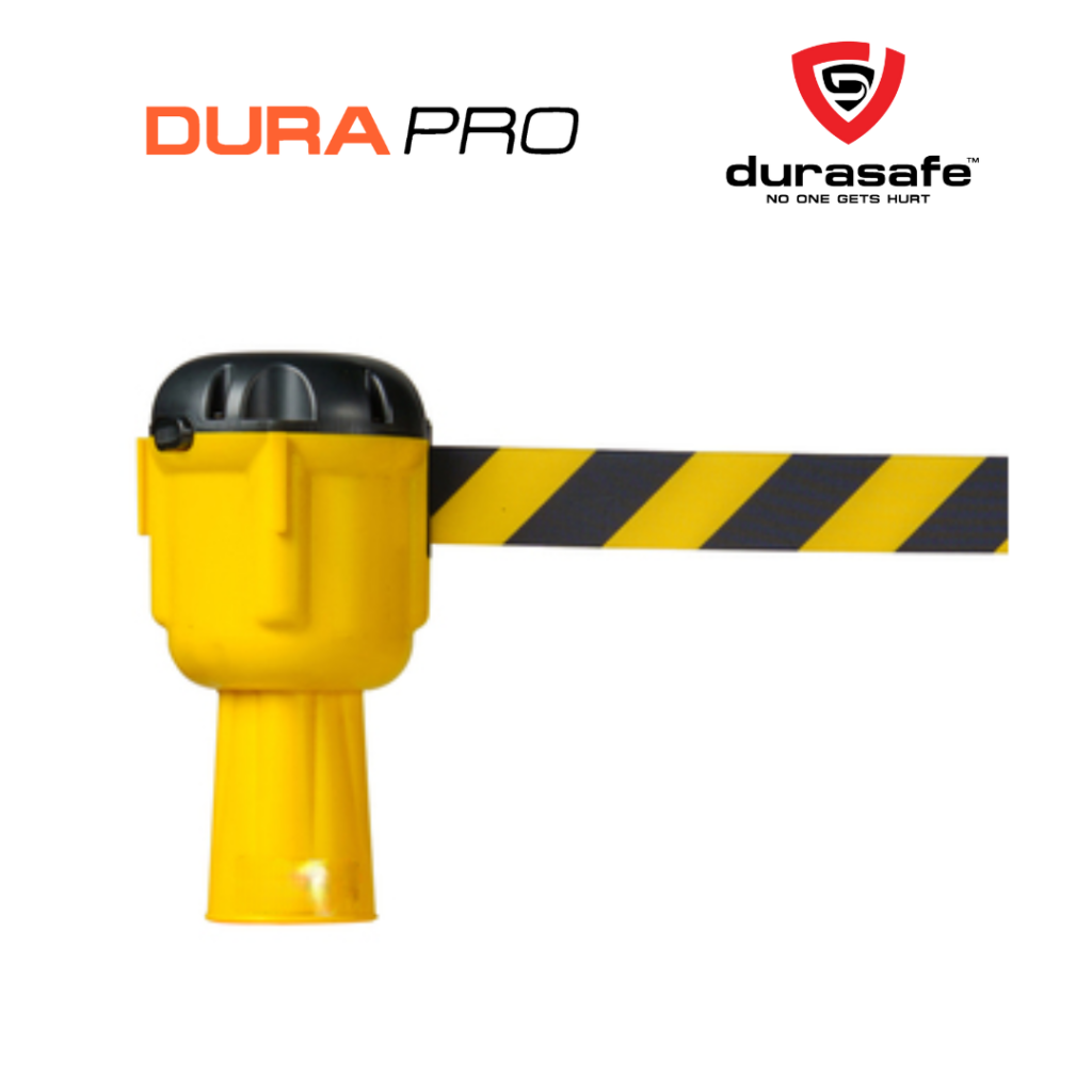 DURAPRO RoadSafe W-TCB9 Cone Mounted Retractable Barrier System, 9mtr ...